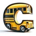 School Bus PNG Clipart, Doodle Letters, Doodle Font, 3D Font, 3D ...