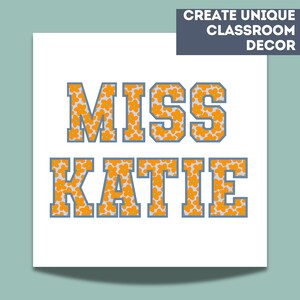 Flower Alphabet Clipart PNG Font | Varsity Block Letters | Cute Floral ...