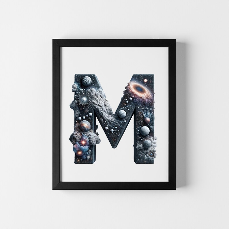 Space Alphabet, Space Font, Doodle Letters, Doodle Font, 3D Font, 3D ...