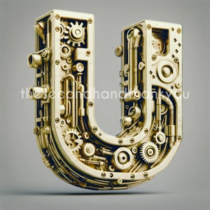 Robot PNG, Doodle Letters, Doodle Font, 3D Gold Letters, Alphabet PNG ...