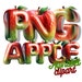 Apple Alphabet, Apple PNG, Doodle Letters, Doodle Font, 3D Letters ...