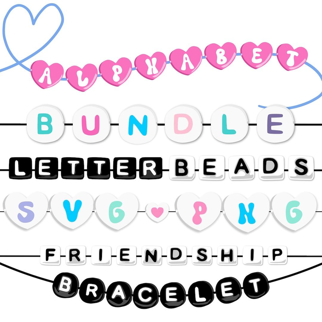Friendship Bracelet SVG PNG Bundle, Friendship Bracelet Clipart ...