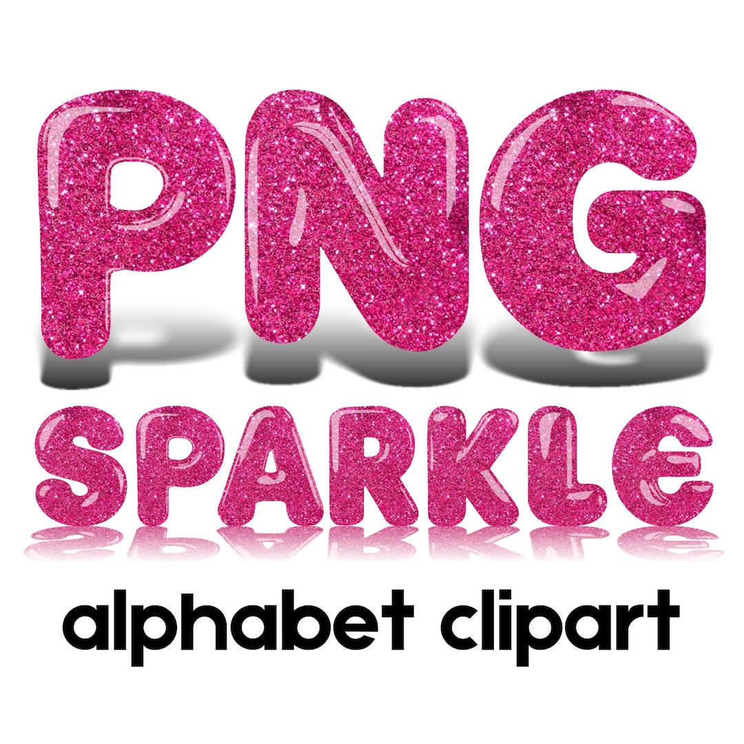 Pink Glitter Alphabet PNG Clipart, 3D PNG Letters & Numbers, Alpha ...