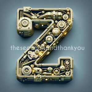 Robot PNG, Doodle Letters, Doodle Font, 3D Gold Letters, Alphabet PNG ...