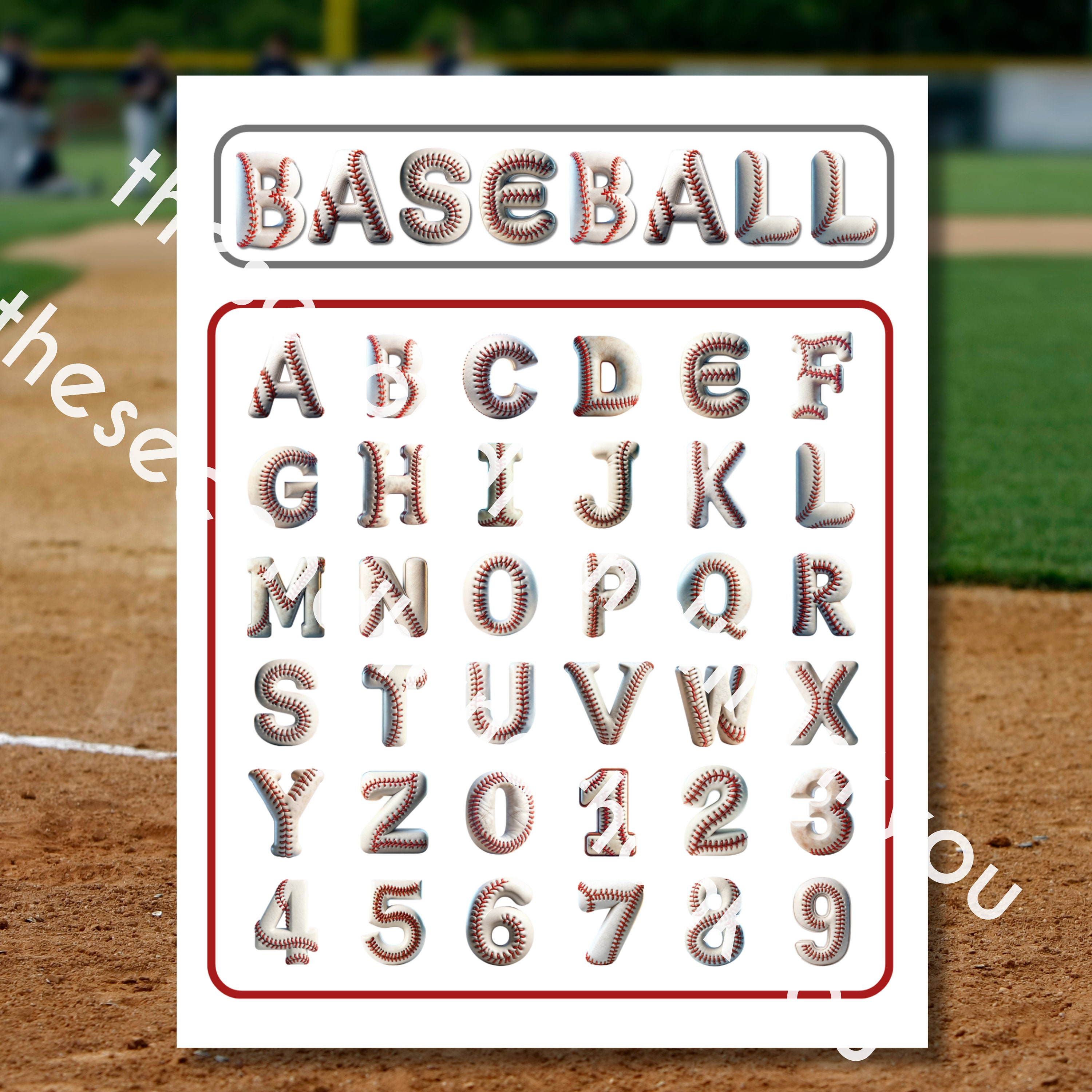 Baseball PNG, Doodle Letters, Doodle Font, 3D Letters, Alphabet PNG ...
