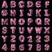 Disco Ball PNG 3D Alphabet: Pink Colorful Sparkly Clipart Letters ...