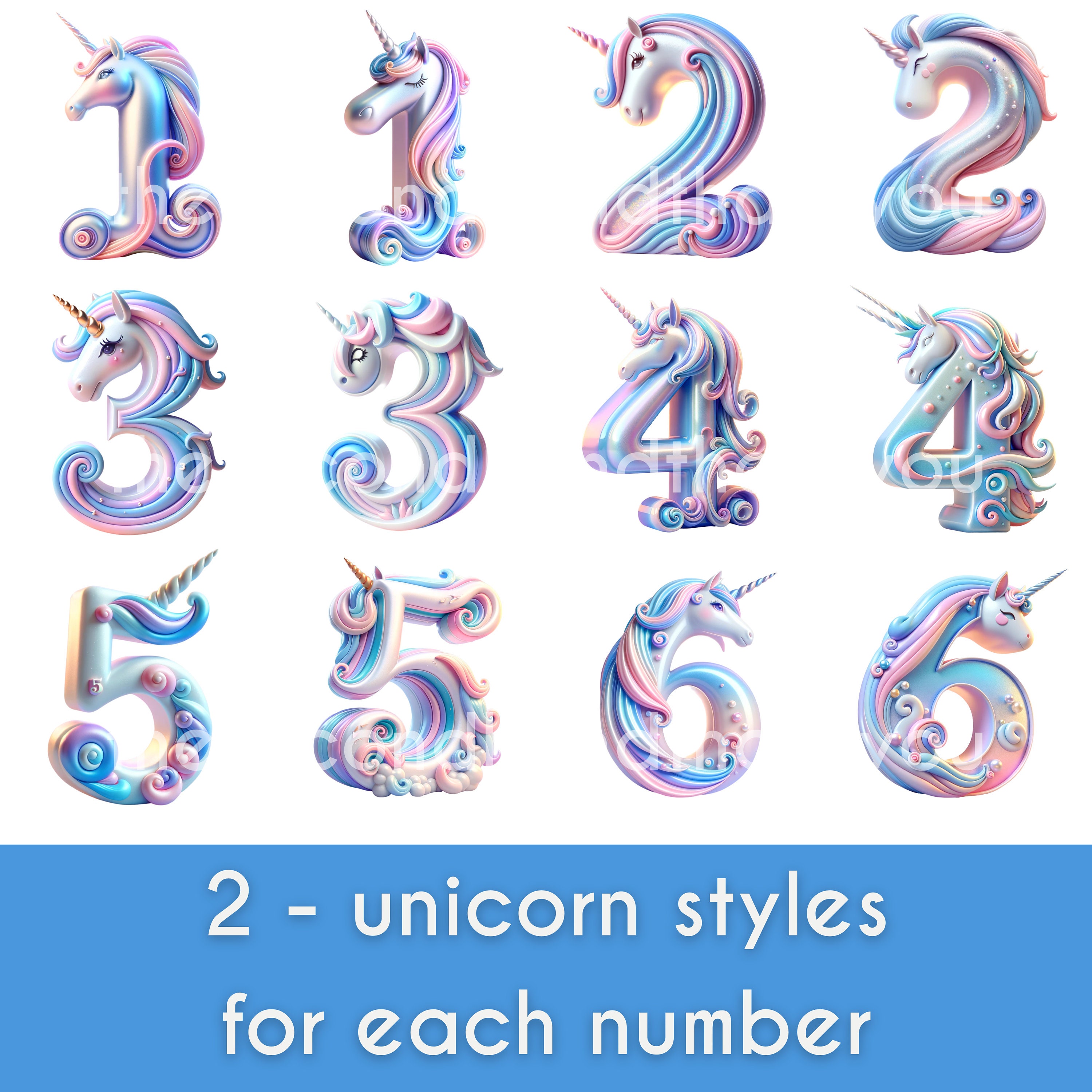 Unicorn PNG, Doodle Letters, Doodle Font, 3D Numbers, Number PNG ...
