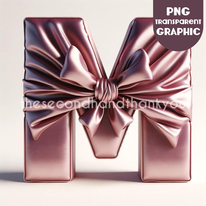 Coquette Clipart, Doodle Letters, Doodle Font, 3D Alphabet PNG, Digital ...