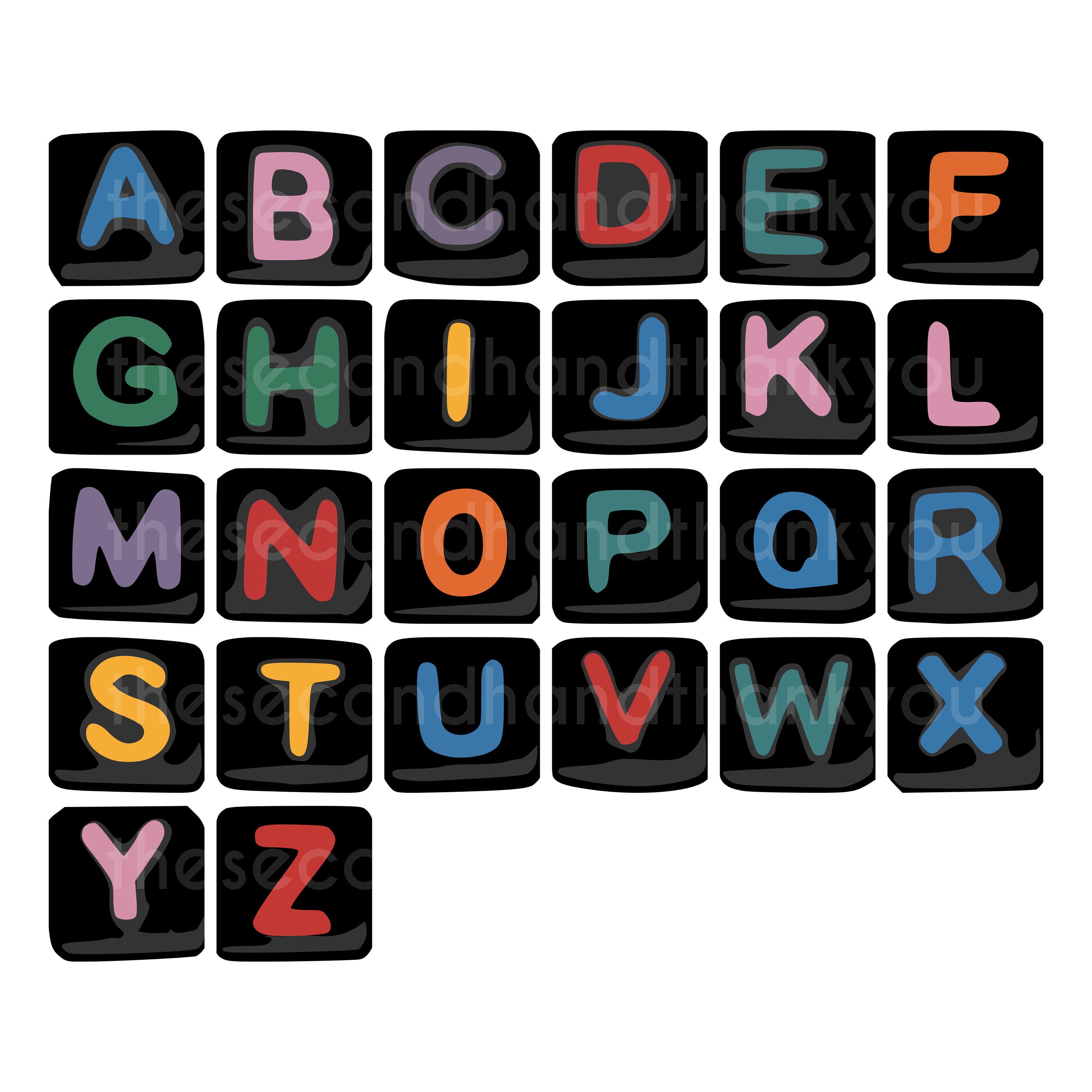 Friendship Bead Bracelet SVG, Alphabet Bead, Doodle Letters, Doodle ...