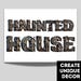 Haunted House Alphabet Clipart | 3D PNG Halloween Font | Spooky Alpha ...