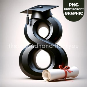 Graduation Font for Banners Announcement Party Decor, Graduate Clipart ...