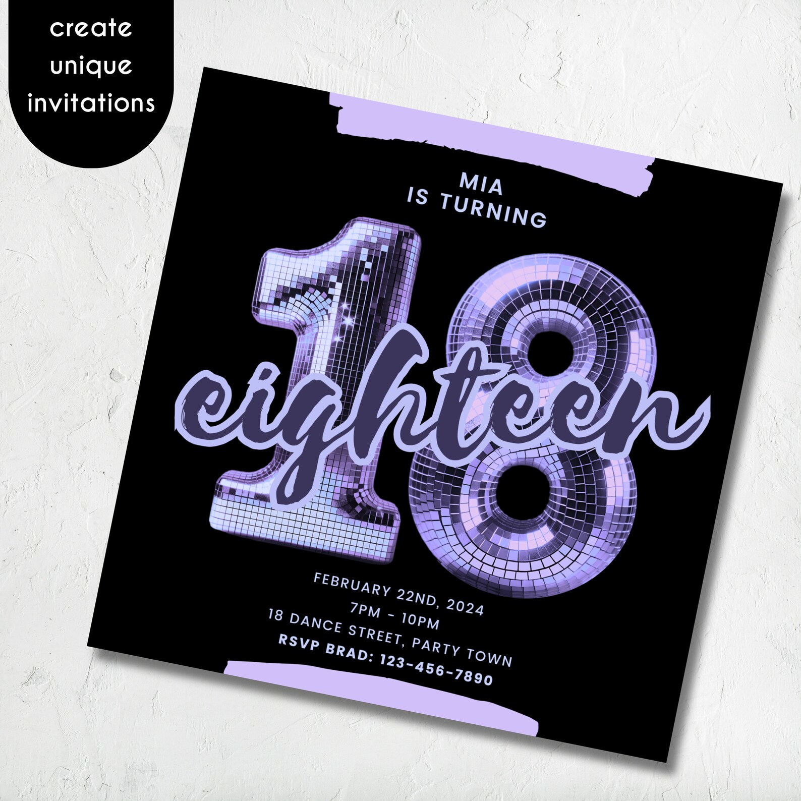 Disco Ball PNG Font: 3D Alphabet Colorful Purple Sparkly Clipart ...