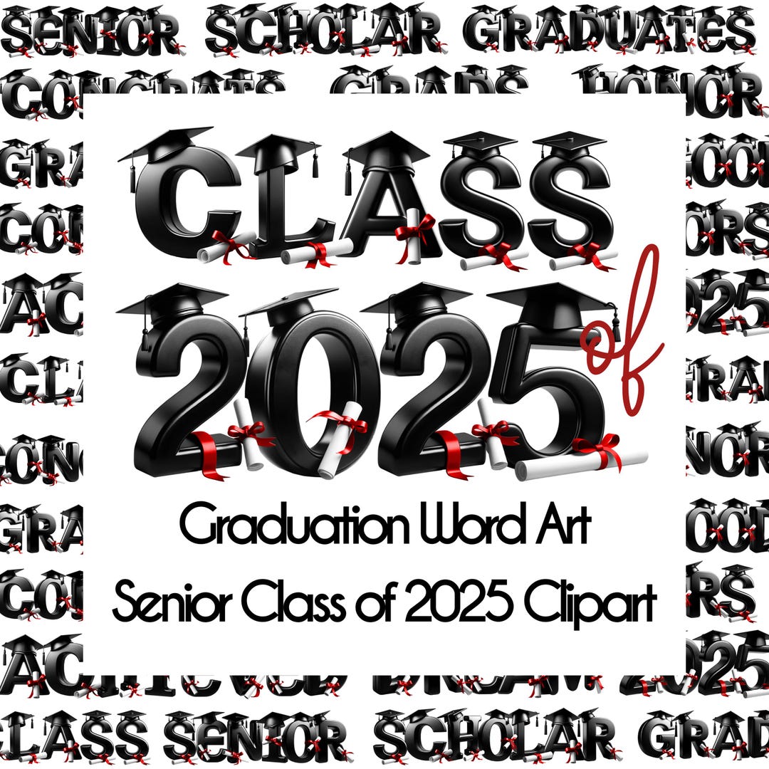 Class of 2025 Graduation PNG - Senior 2025 Clipart, High-resolution ...