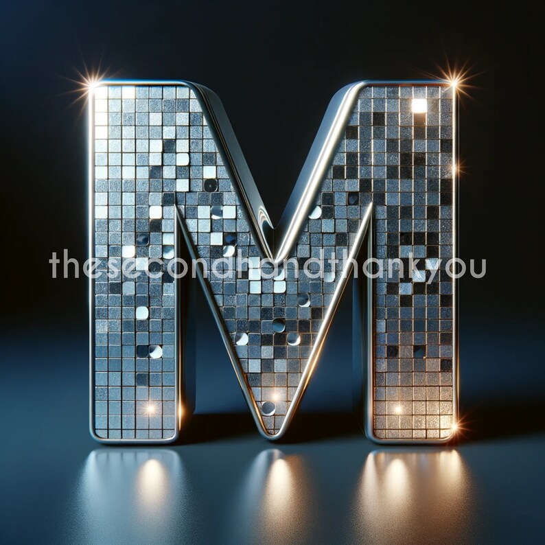 Disco Ball PNG, 3D Alphabet, Doodle Letters, Doodle Font, Silver Shiny ...