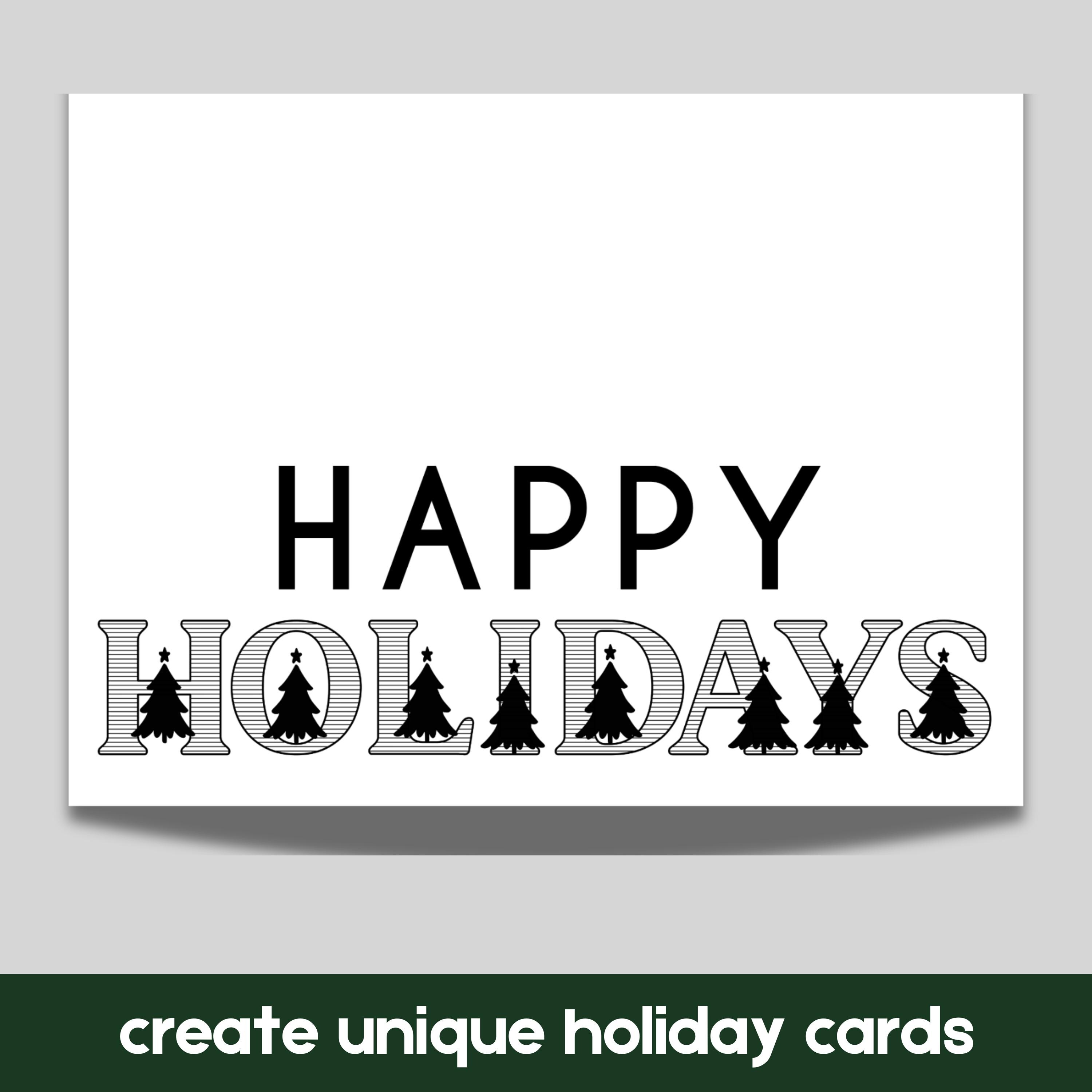 Christmas Monogram SVG Bundle, Modern Minimalist Monogram, Holiday ...