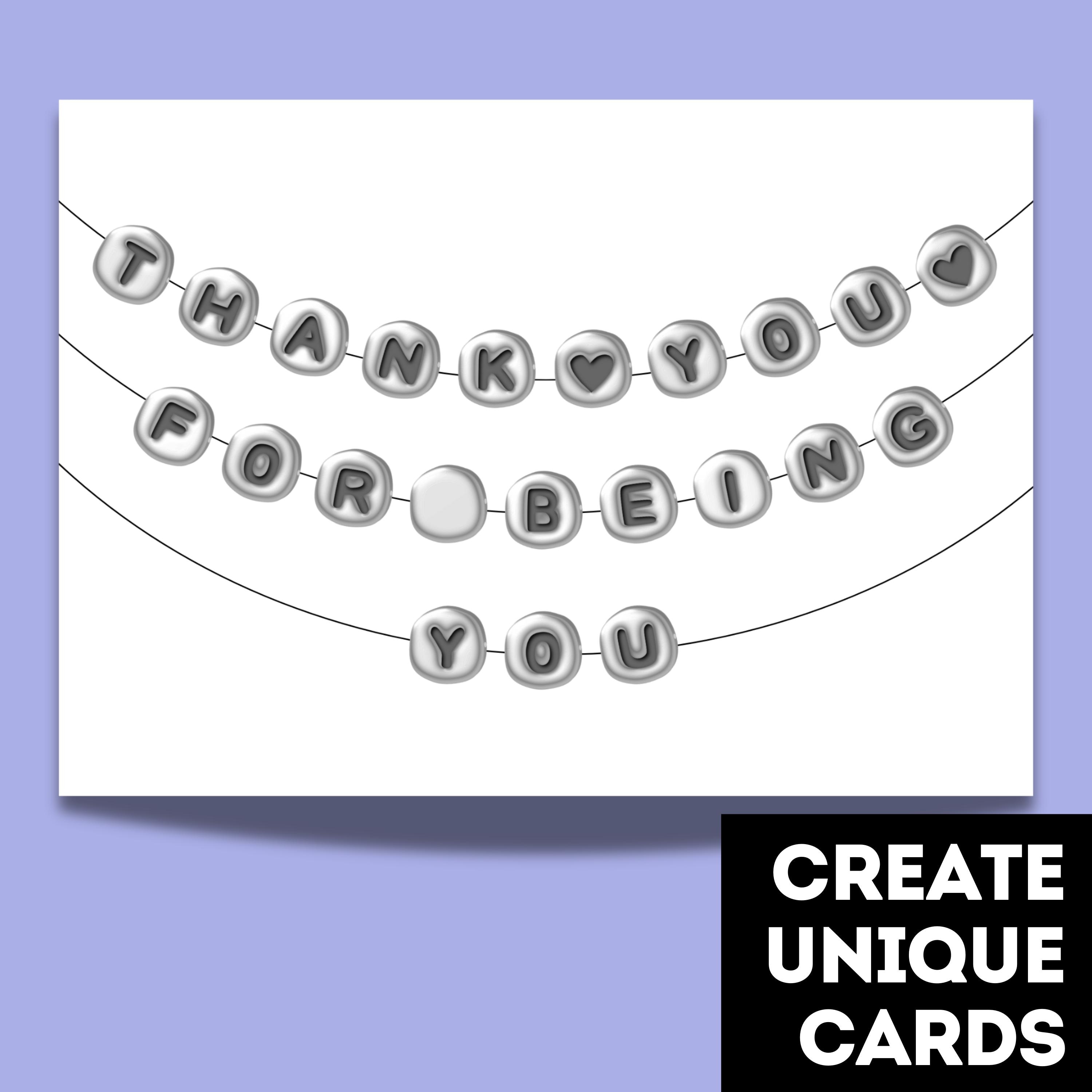 Silver Alphabet Bead Clipart Font for Friendship Bracelets | DIY ...