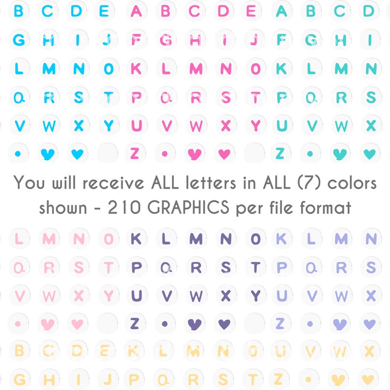 Friendship Bracelet SVG Bundle: Digital Alphabet Bead Clipart Pattern ...