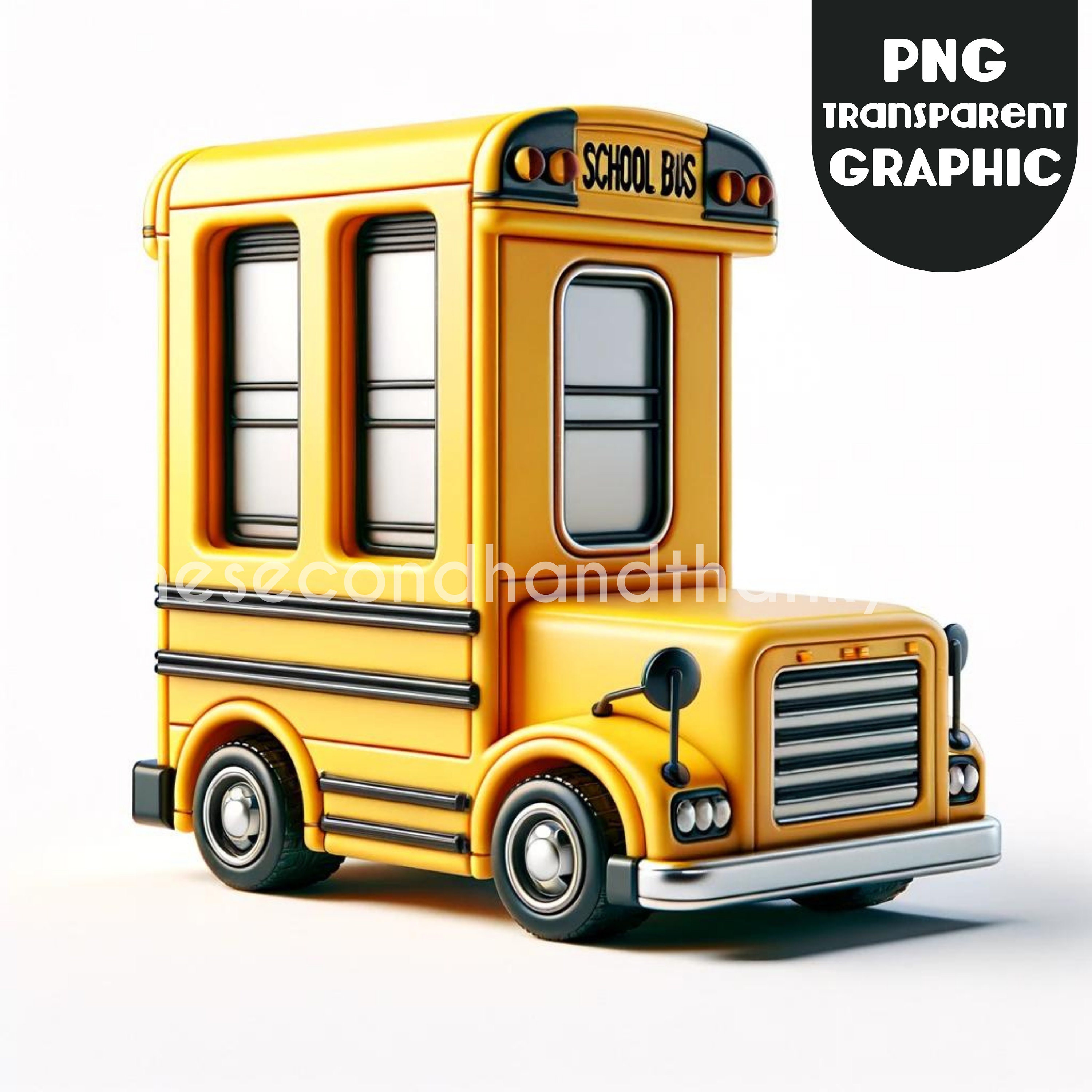 School Bus PNG Clipart, Doodle Letters, Doodle Font, 3D Font, 3D ...