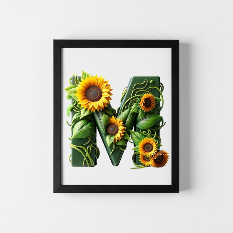 Sunflower PNG Clipart, Sunflower Alphabet, Doodle Letters, Doodle Font ...