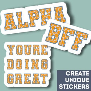 Flower Alphabet Clipart PNG Font | Varsity Block Letters | Cute Floral ...