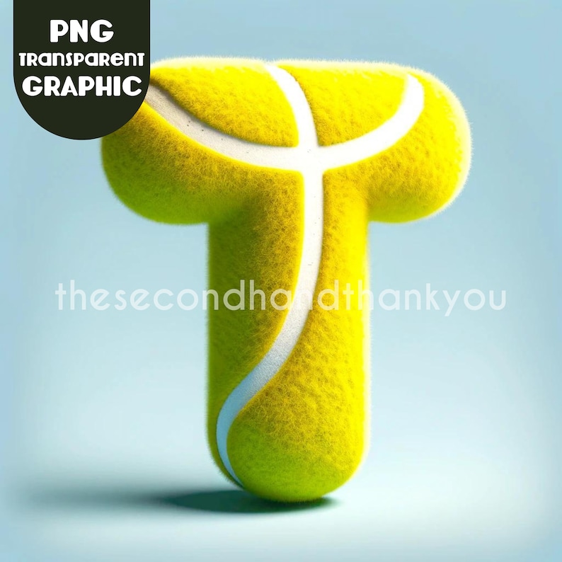 Tennis PNG, Tennis Ball Doodle Letters, Doodle Font, 3D Letters ...
