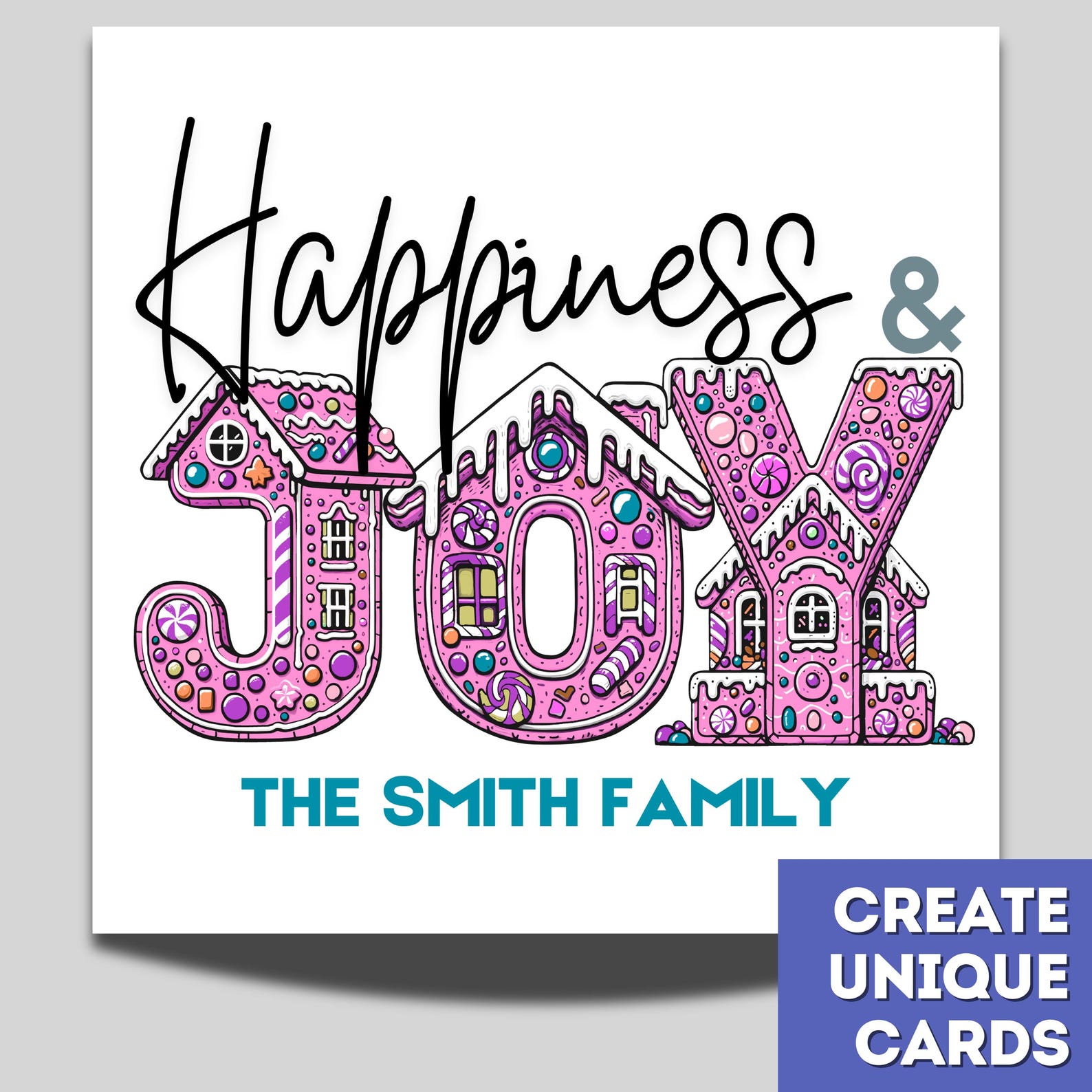 Pink Gingerbread House Alphabet, PNG Christmas Doodle Letters ...