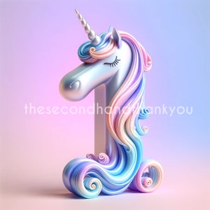 Unicorn PNG, Doodle Letters, Doodle Font, 3D Numbers, Number PNG ...