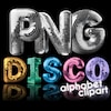 Disco Ball PNG Font: 3D Alphabet Colorful Purple Sparkly Clipart ...
