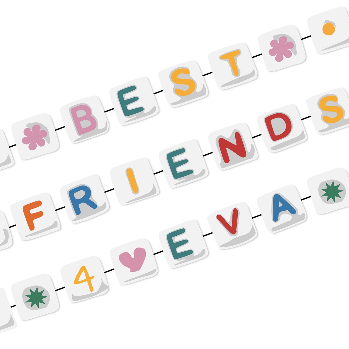 Friendship Bracelet SVG, Friendship Bracelet Clipart, Alphabet PNG ...