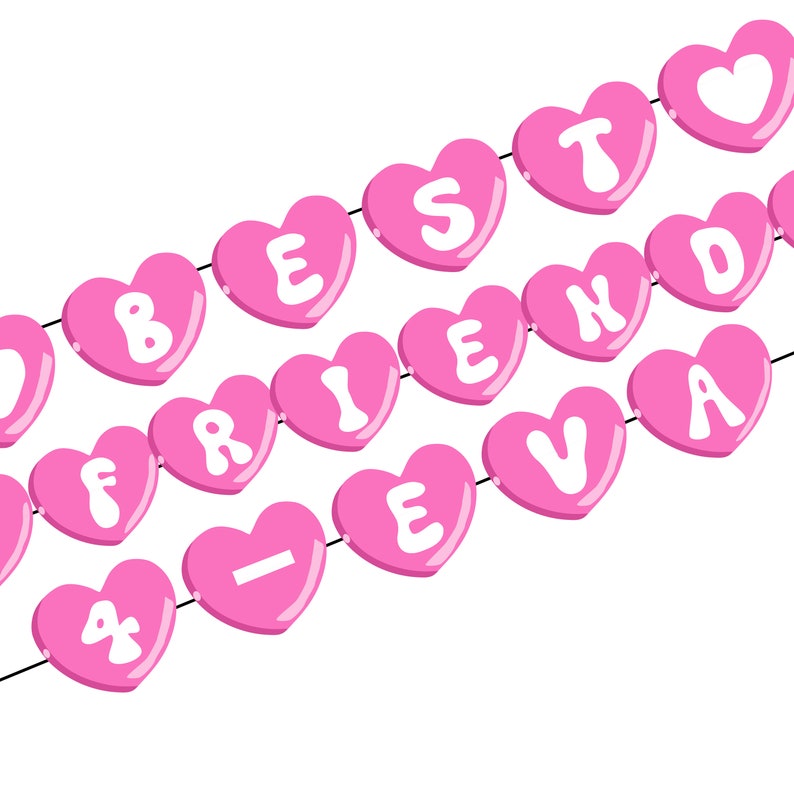 Candy Heart SVG, Alphabet PNG, Friendship Bead Bracelet SVG, Heart Svg ...