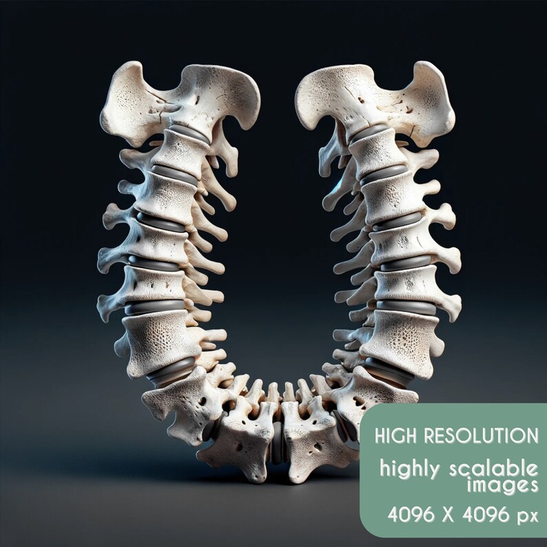 3D Realistic Skeleton Alphabet Clipart Bone Letters & Numbers Gothic ...