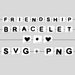 Friendship Bead Bracelet SVG, Alphabet Bead, Doodle Letters, Doodle ...