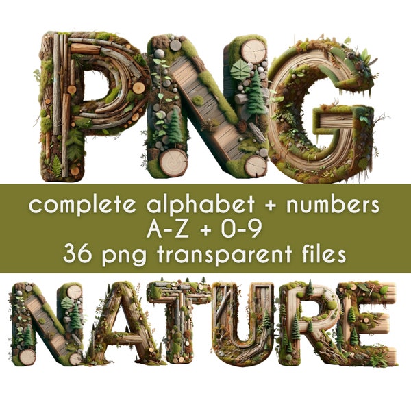 Nature Letters - Etsy
