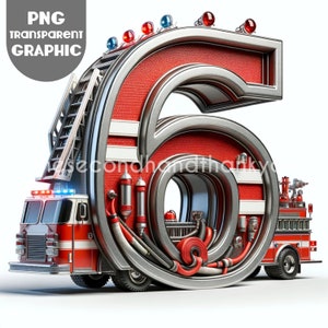 Fire Truck PNG, Doodle Letters, Doodle Font, 3D Letters, Alphabet PNG ...
