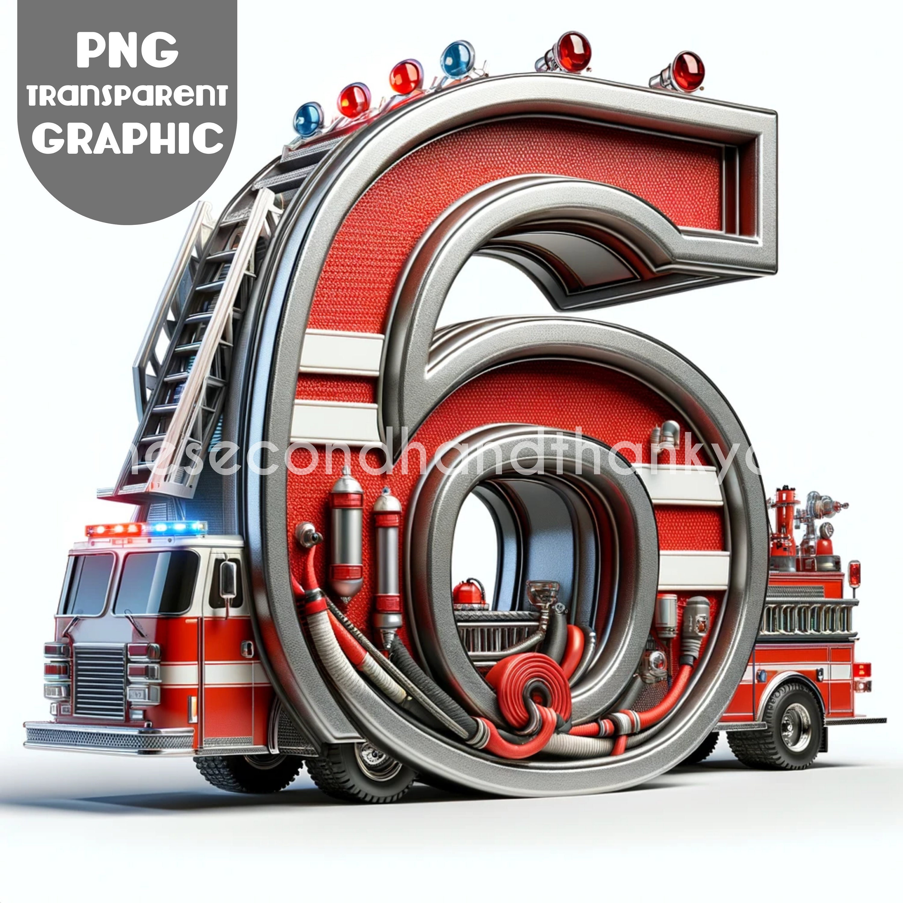 Fire Truck PNG, Doodle Letters, Doodle Font, 3D Letters, Alphabet PNG ...