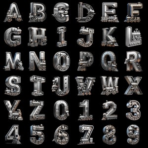 Train PNG, Doodle Letters, Doodle Font, 3D Letters, Alphabet PNG ...