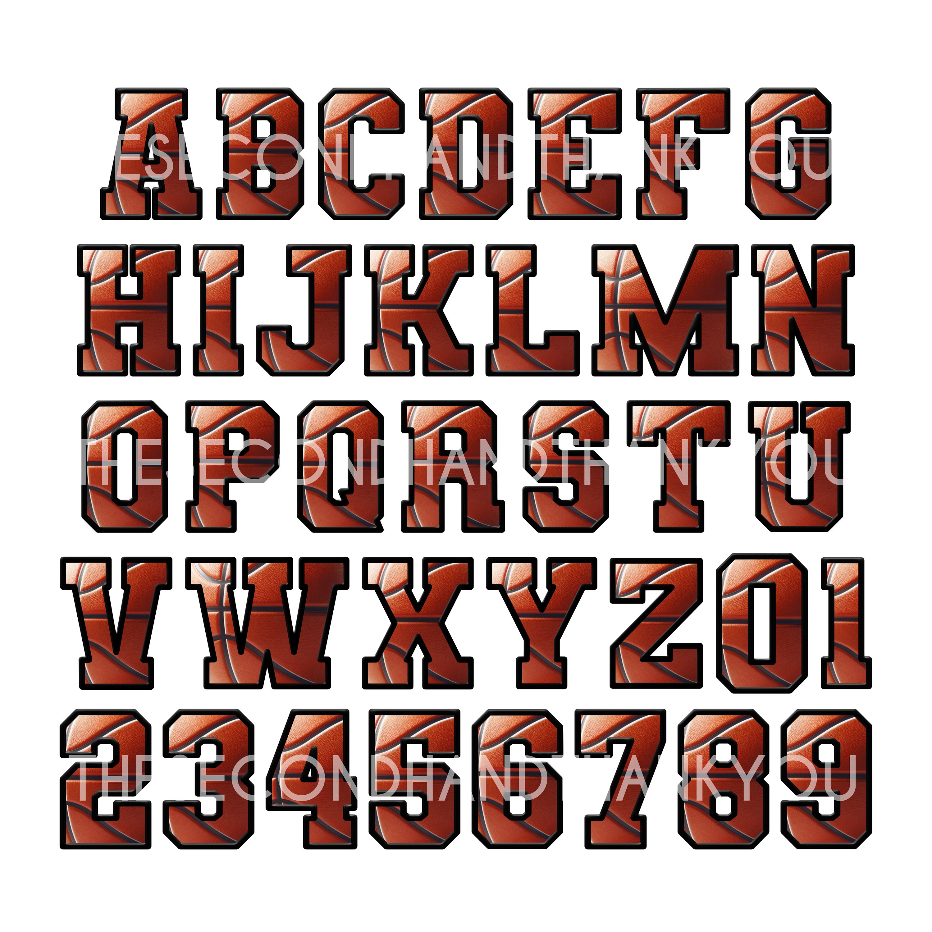 Basketball PNG, Varsity Block Sports Numbers, Doodle Letters, Doodle ...