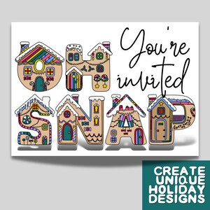 Gingerbread SVG Alphabet, PNG Printable Gingerbread House Clipart ...