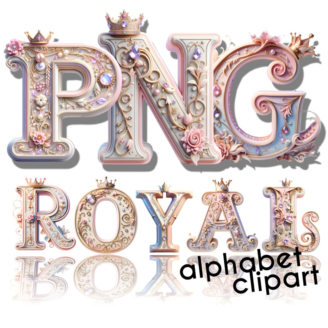 Princess PNG, Doodle Letters, Doodle Font, 3D Letters, Alphabet PNG ...