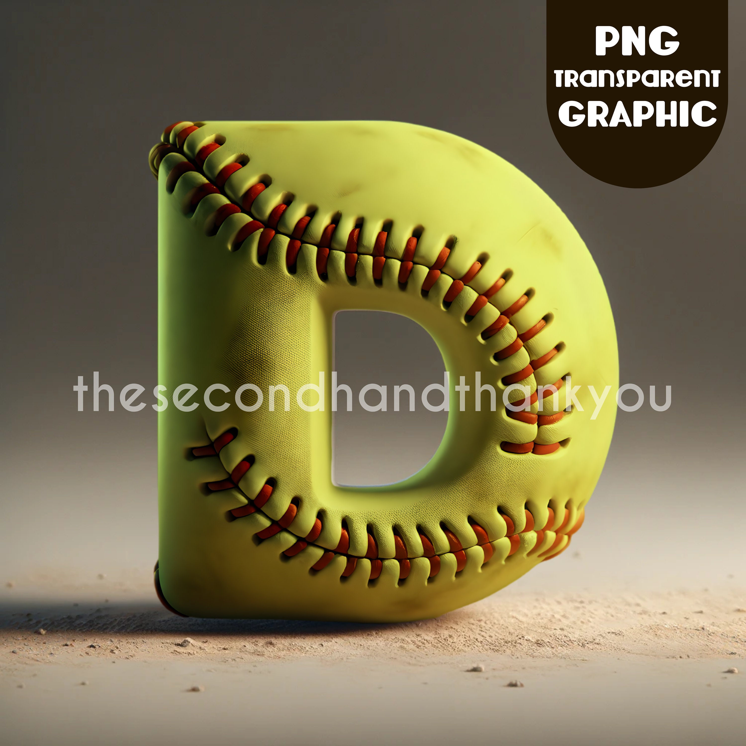 Softball PNG, Doodle Letters, Doodle Font, 3D Letters, Alphabet PNG ...
