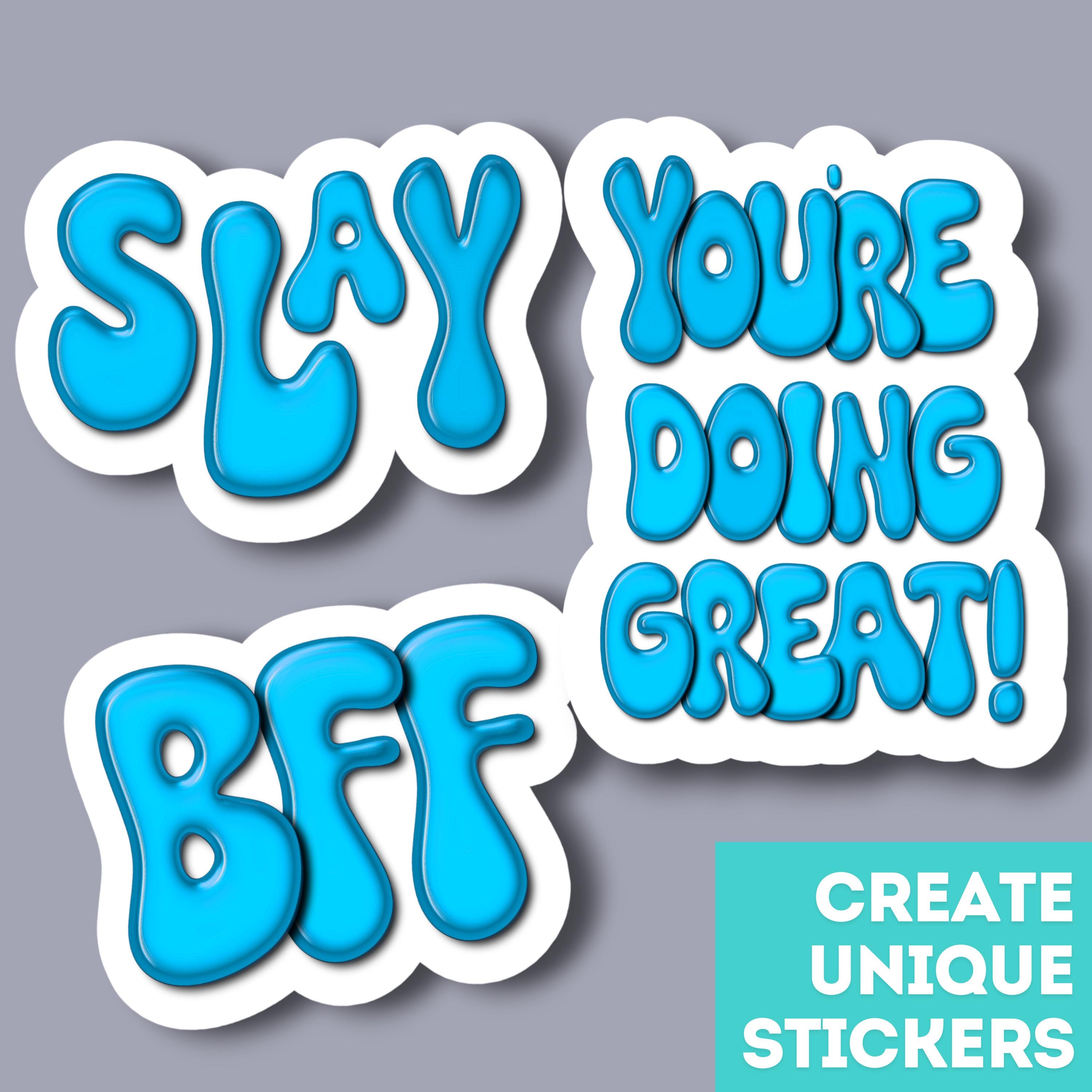 Blue Bubble Font Groovy Text Letters, Retro Alphabet, Wavy Doodle ...