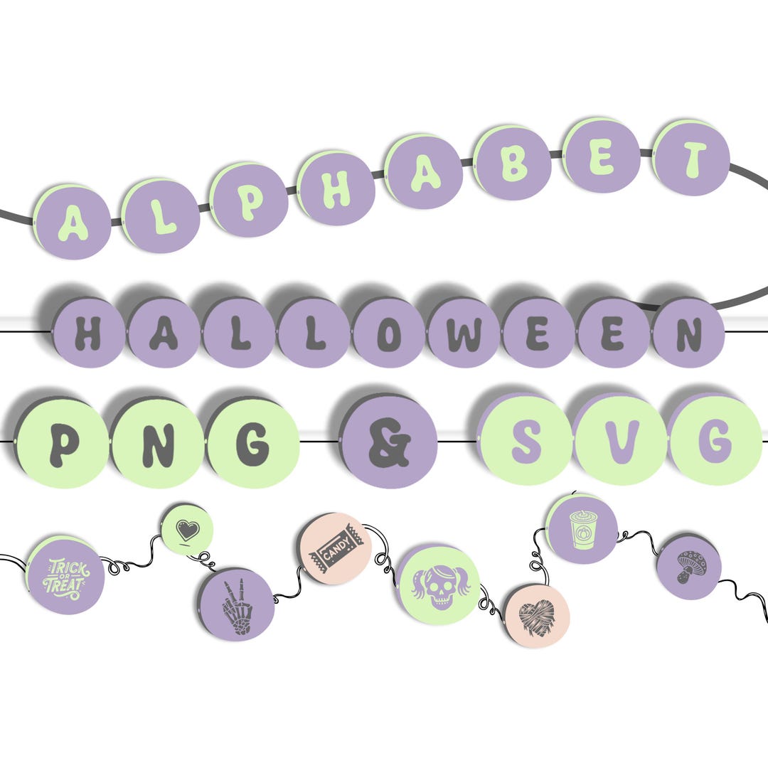 Halloween Friendship Bracelet SVG PNG | Pastel Goth Friendship Bracelet ...