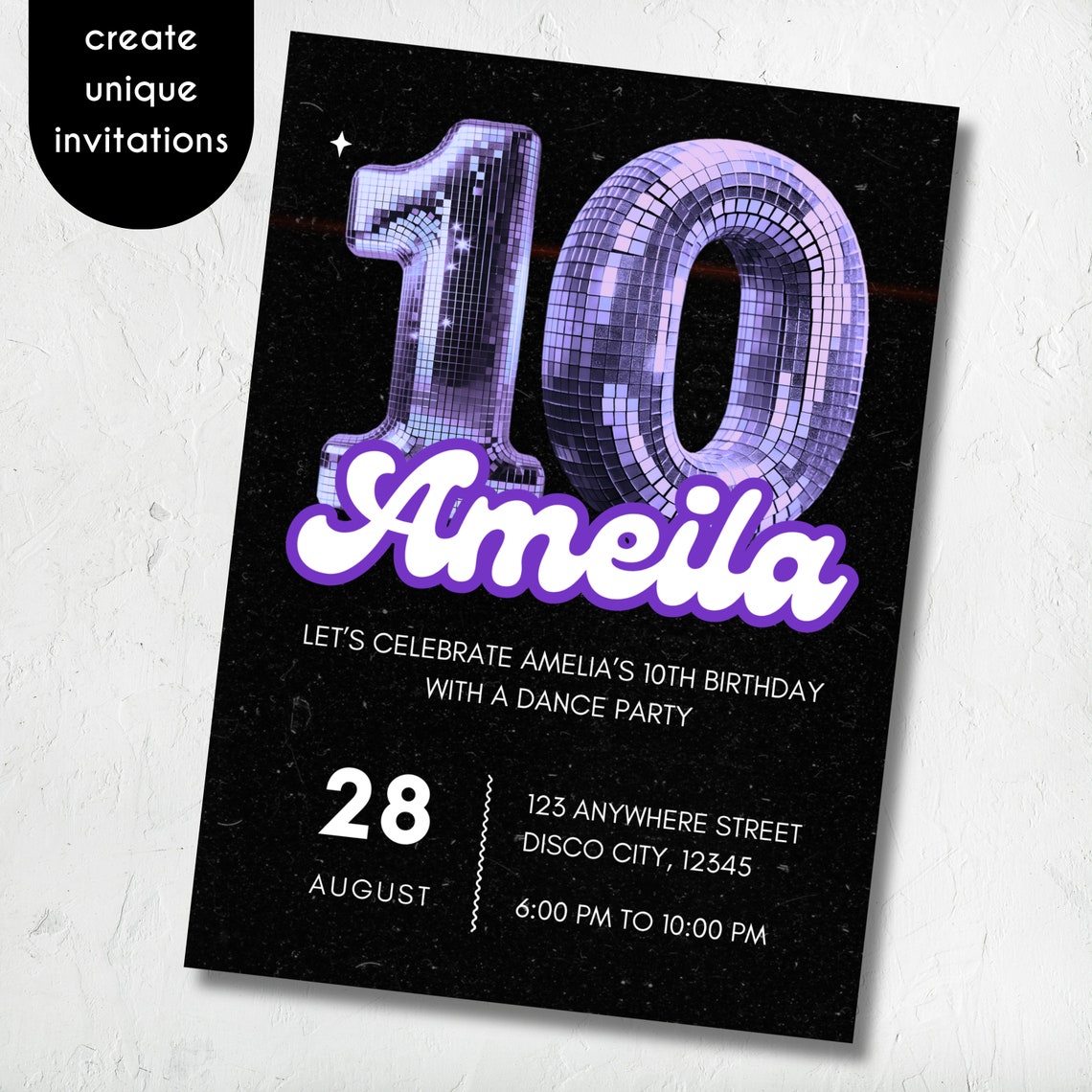 Disco Ball PNG Font: 3D Alphabet Colorful Purple Sparkly Clipart ...