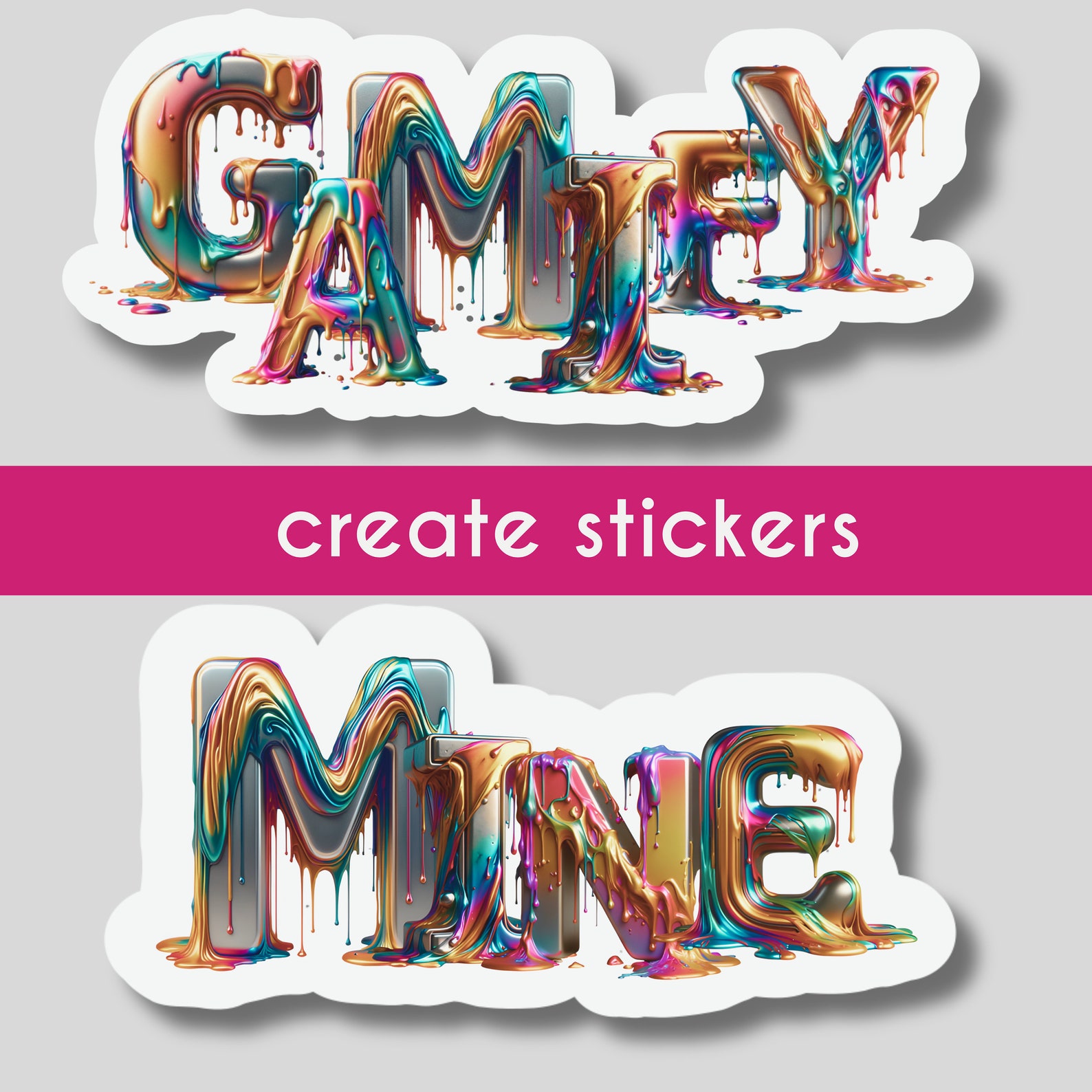 3D Letters, Doodle Letters, Alphabet Set PNG, Bundle 3D Alphabet, Metal ...