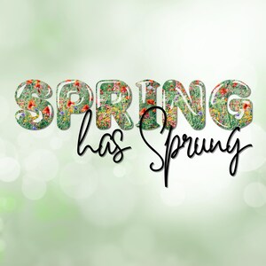 Spring Wildflower Alphabet Clipart PNG | Floral Digital Letters ...