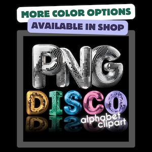Disco Ball PNG, 3D Alphabet, Doodle Letters, Doodle Font, Silver Shiny ...