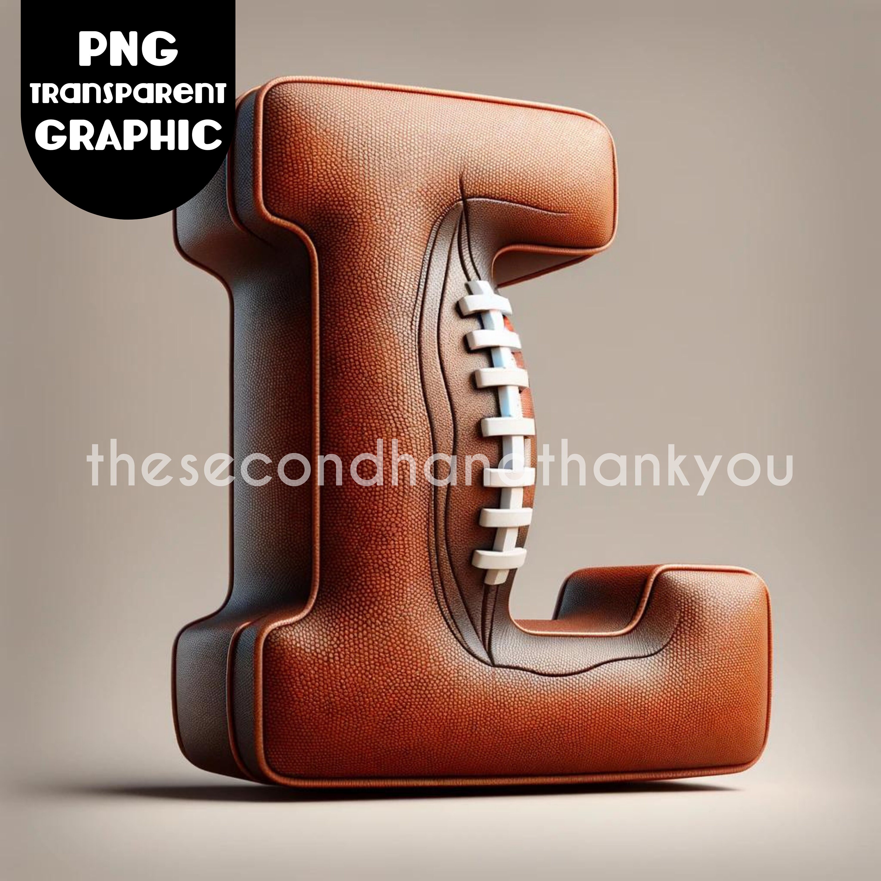 Football Alphabet, Football Clipart, Football PNG, Football Font ...