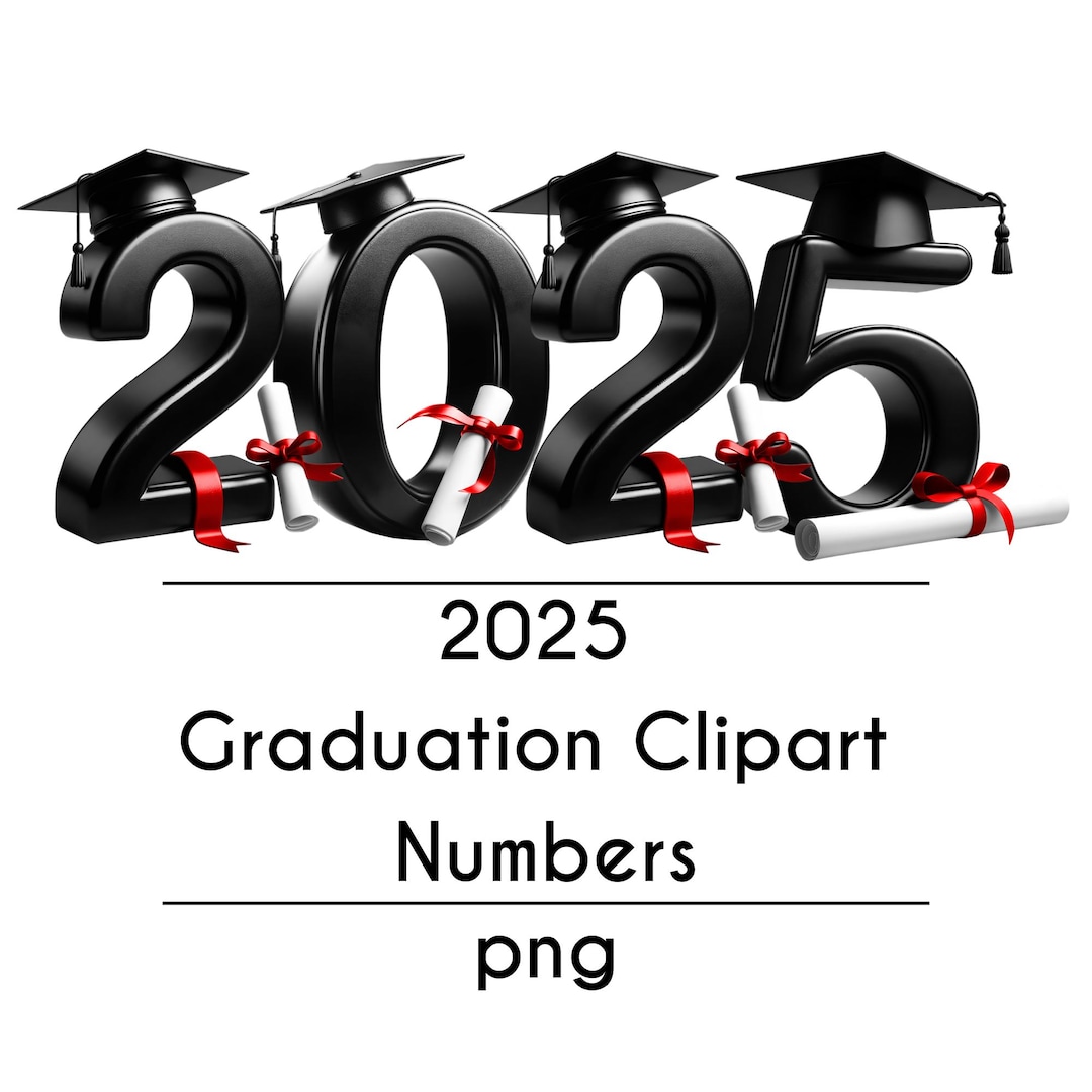 2025 Graduation PNG Clipart | High-resolution Transparent Background ...
