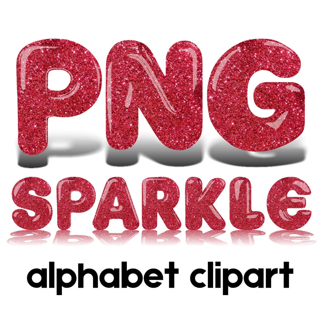 Red Glitter Alphabet PNG Clipart, 3D PNG Letters Numbers, Alpha Doodle ...