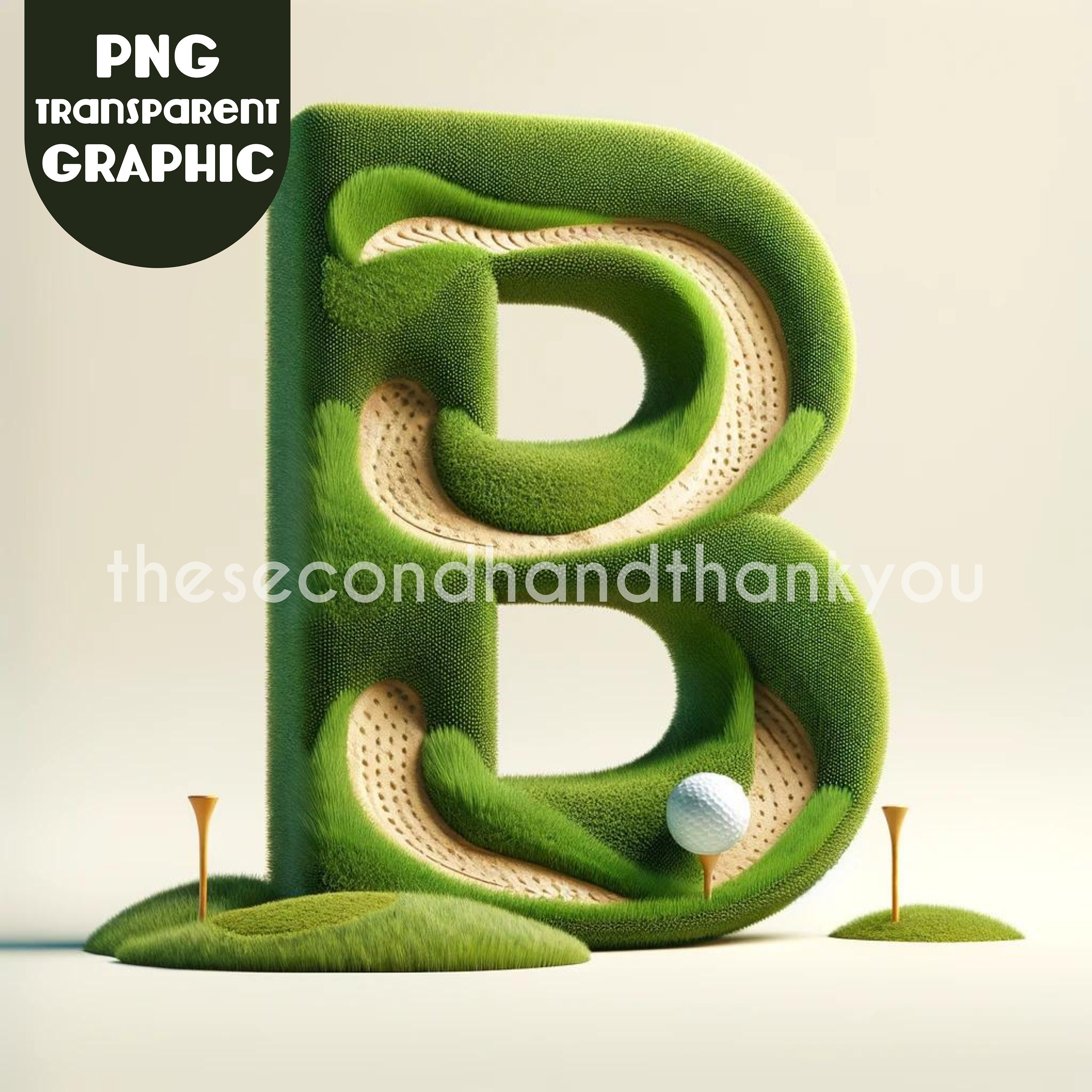 Golf Alphabet, Golf PNG, Doodle Letters, Doodle Font, 3D Letters ...